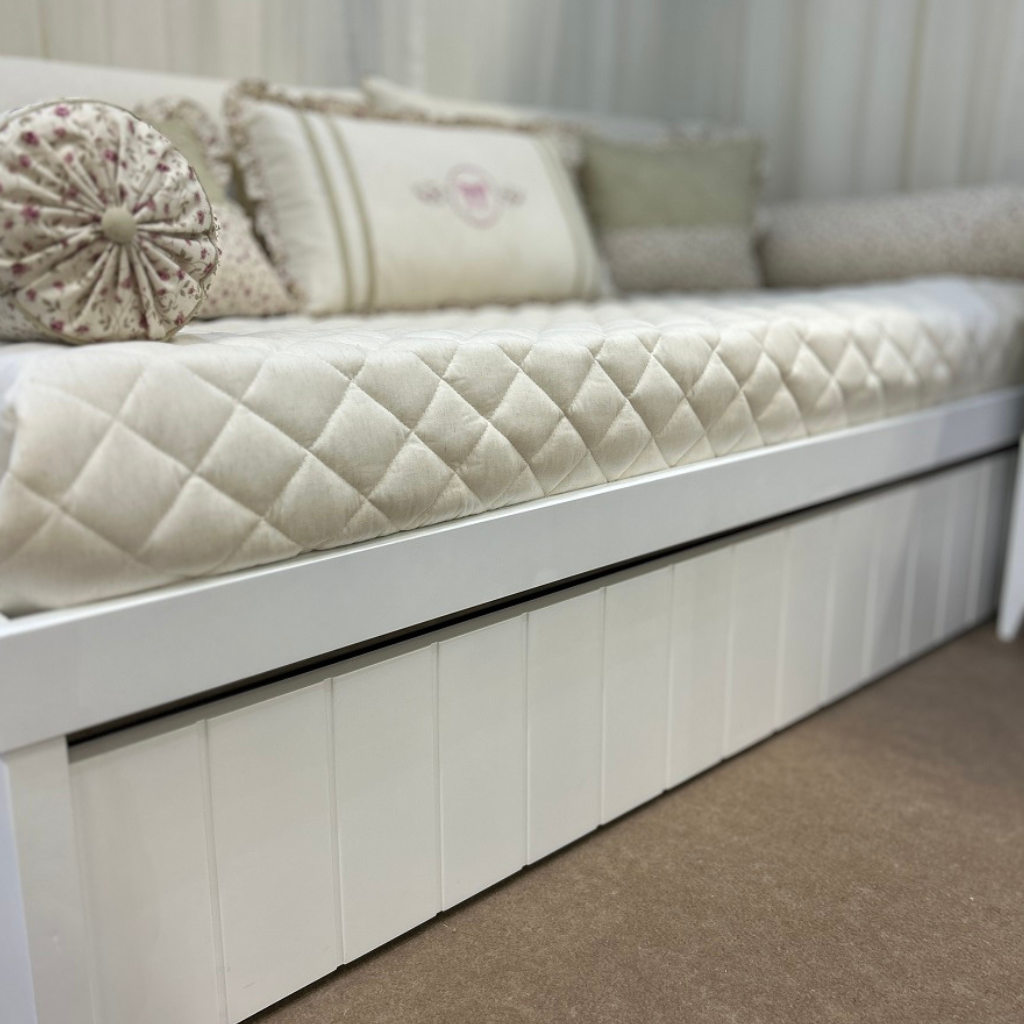 Cama Luna com Cama Auxiliar - Stillen Móveis - Branco - Quarto Infantil ...