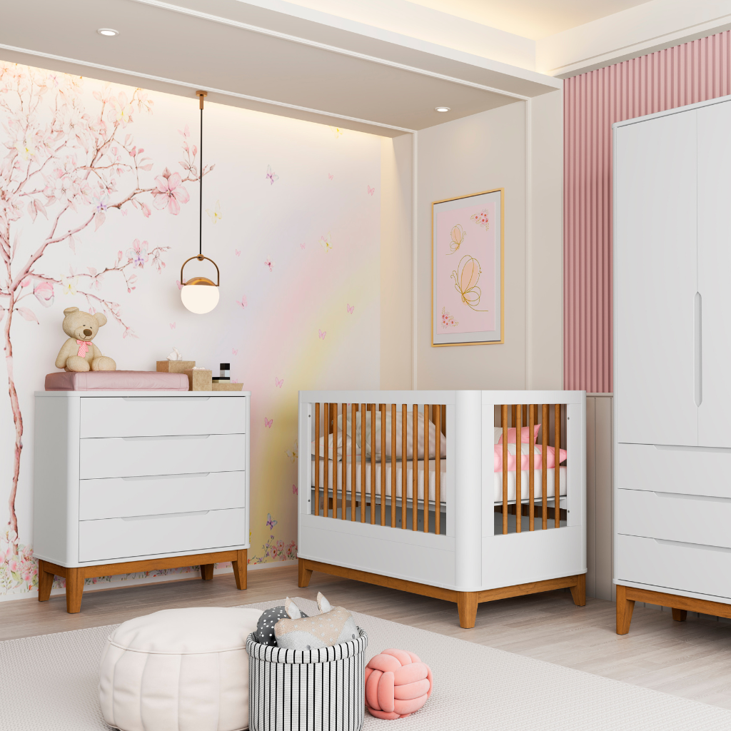 Cômoda Gaveteiro Boom Classic - 4 Gavetas - Reller - Areia - Quarto ...